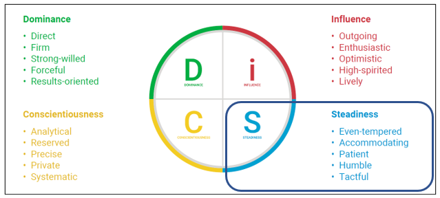 DiSC® - A Day in The Life of an S (Steady) – TrainingLocation
