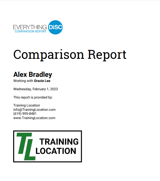 Everything DiSC® Agile EQ™ - Comparison Report (Online) – TrainingLocation